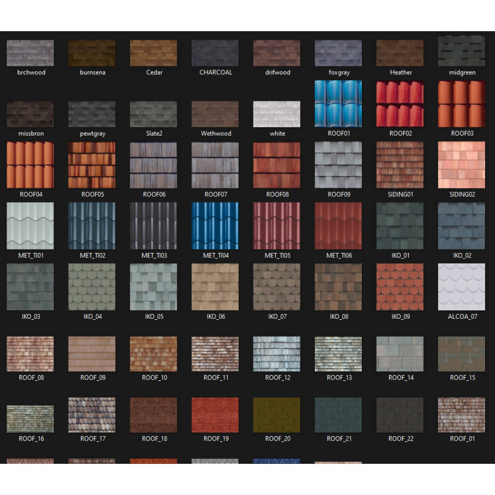 Pack Texturas Telhados e Telhas BIM REVIT